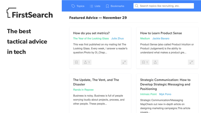 First Search | PitchWall